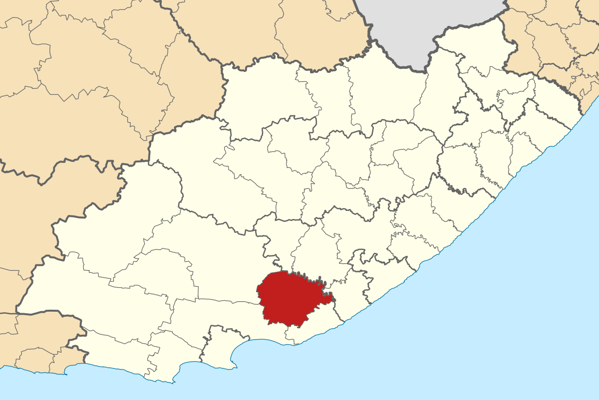 ملف:Map of the Eastern Cape with Makana highlighted (2011).svg - المعرفة