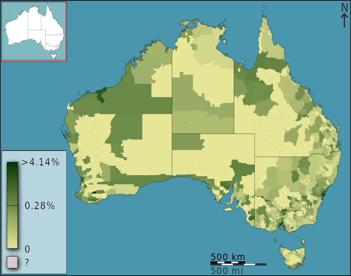 ملف:Australian Census 2011 demographic map - Australia by SLA - BCP ...