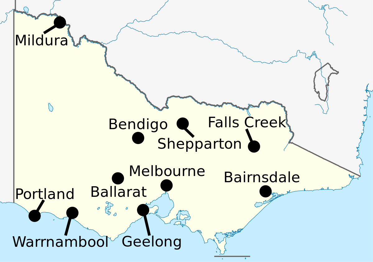 ملف:Labelled map of Victoria for Climate of Australia article.svg - المعرفة