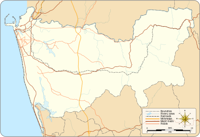 ملف:Colombo district location map.svg - المعرفة