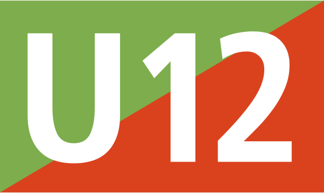 ملف:Berlin transit icons - U12.svg - المعرفة