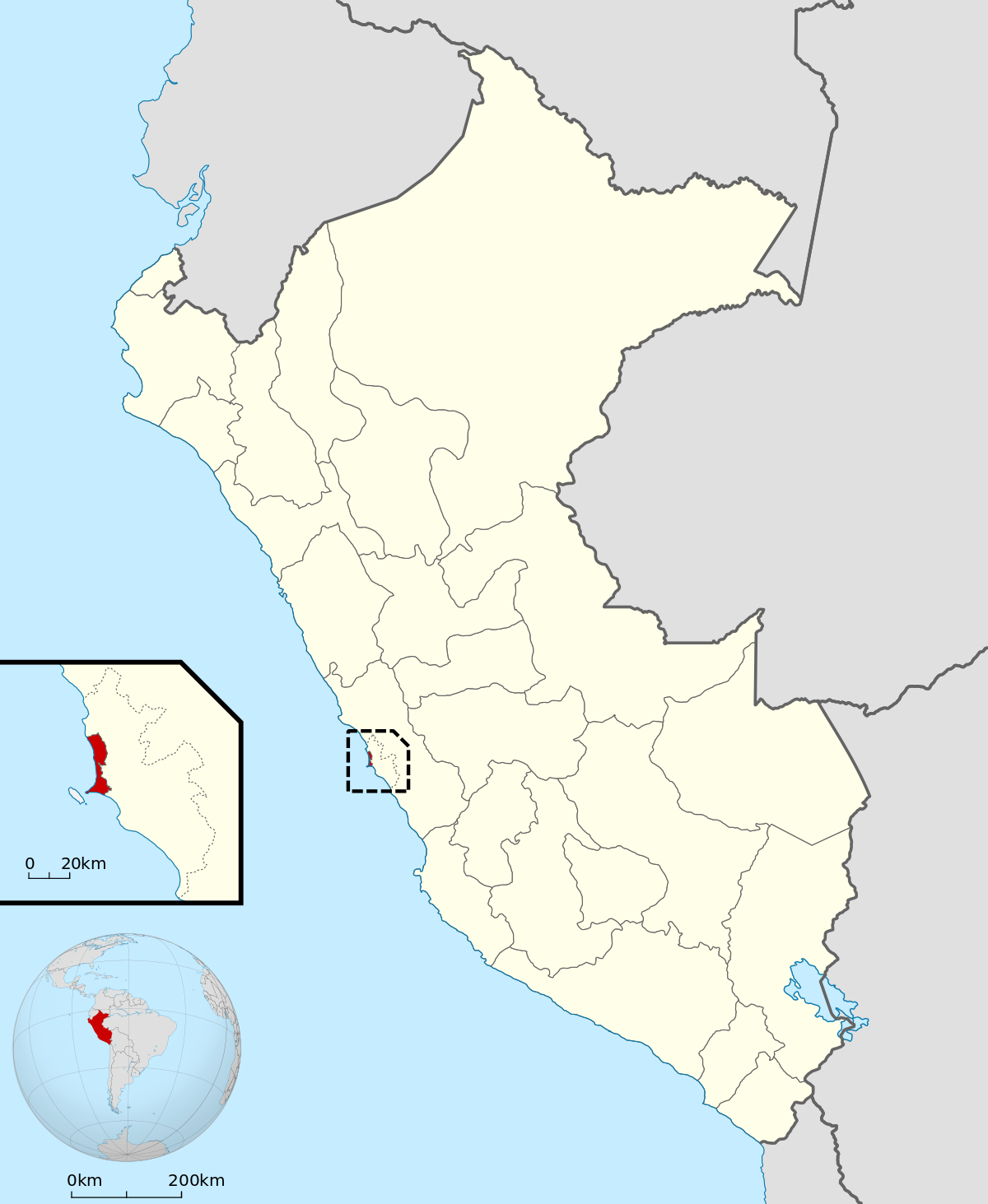 ملف:Peru - Callao, Constitutional Province of (locator map).svg - المعرفة