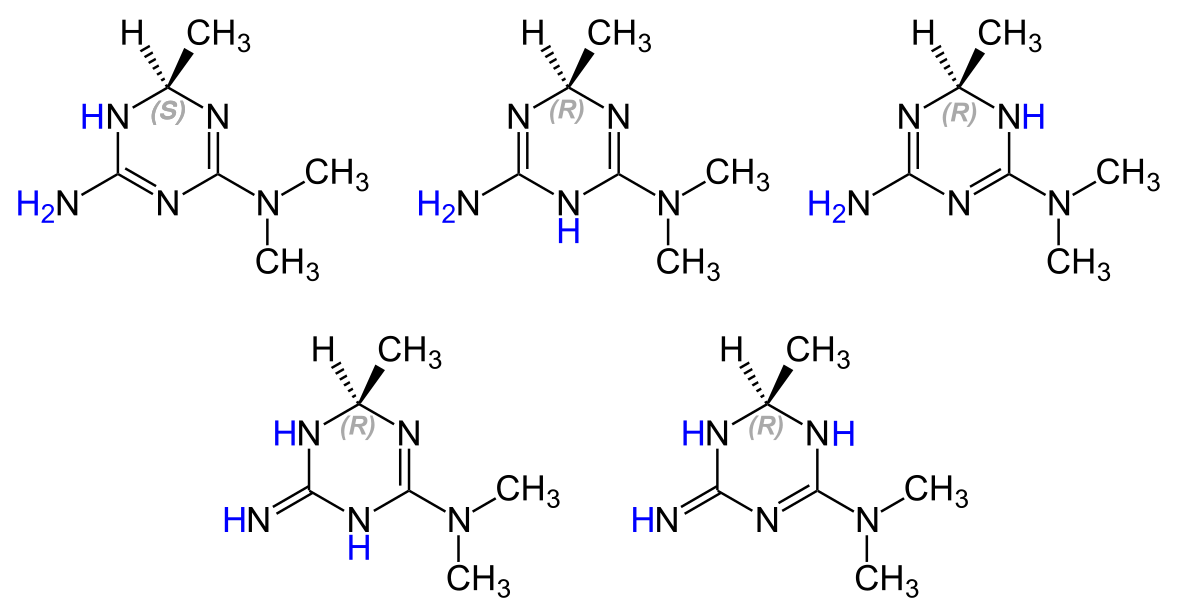 ملف:Imeglimin tautomers v01.svg - المعرفة