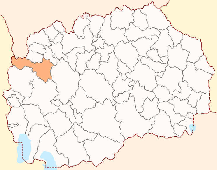 ملف:Map of Gostivar Municipality.svg - المعرفة