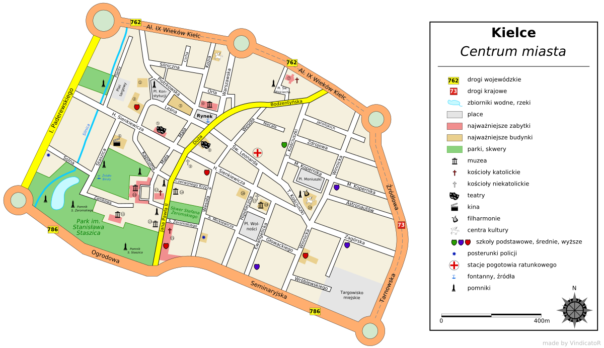 ملف:Map of the center of Kielce.svg - المعرفة
