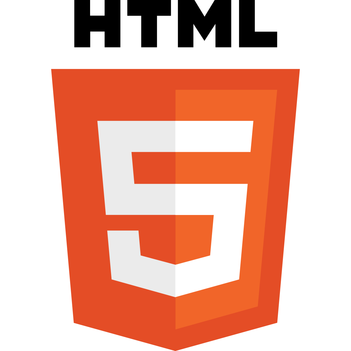 ملف:HTML5 logo and wordmark.svg - المعرفة