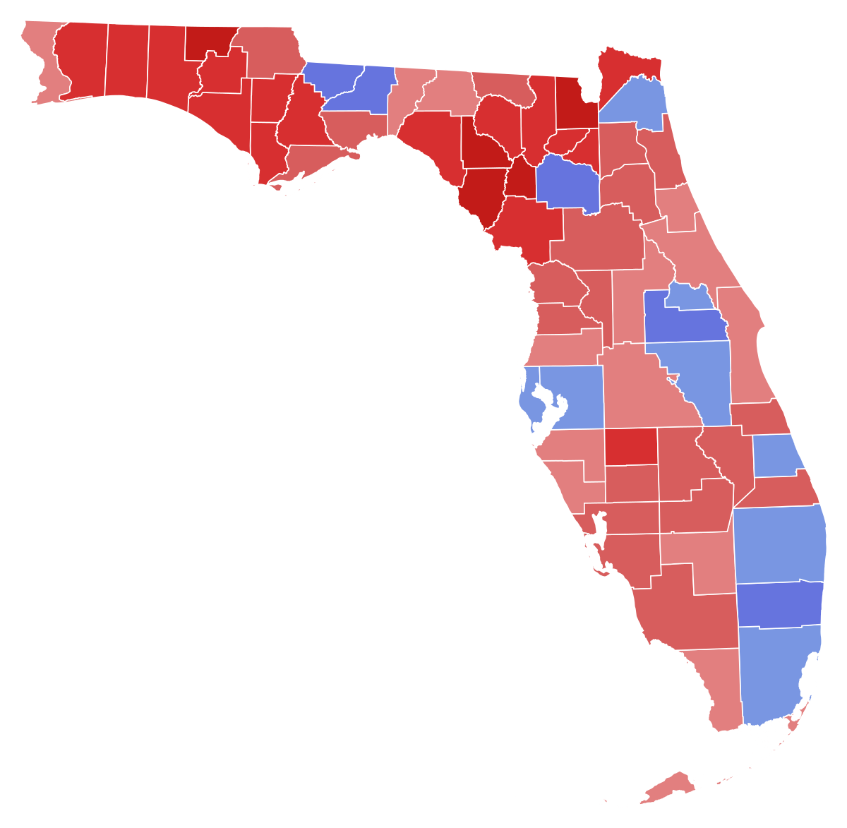 ملف:2018 Florida gubernatorial election results map by county 2.svg ...