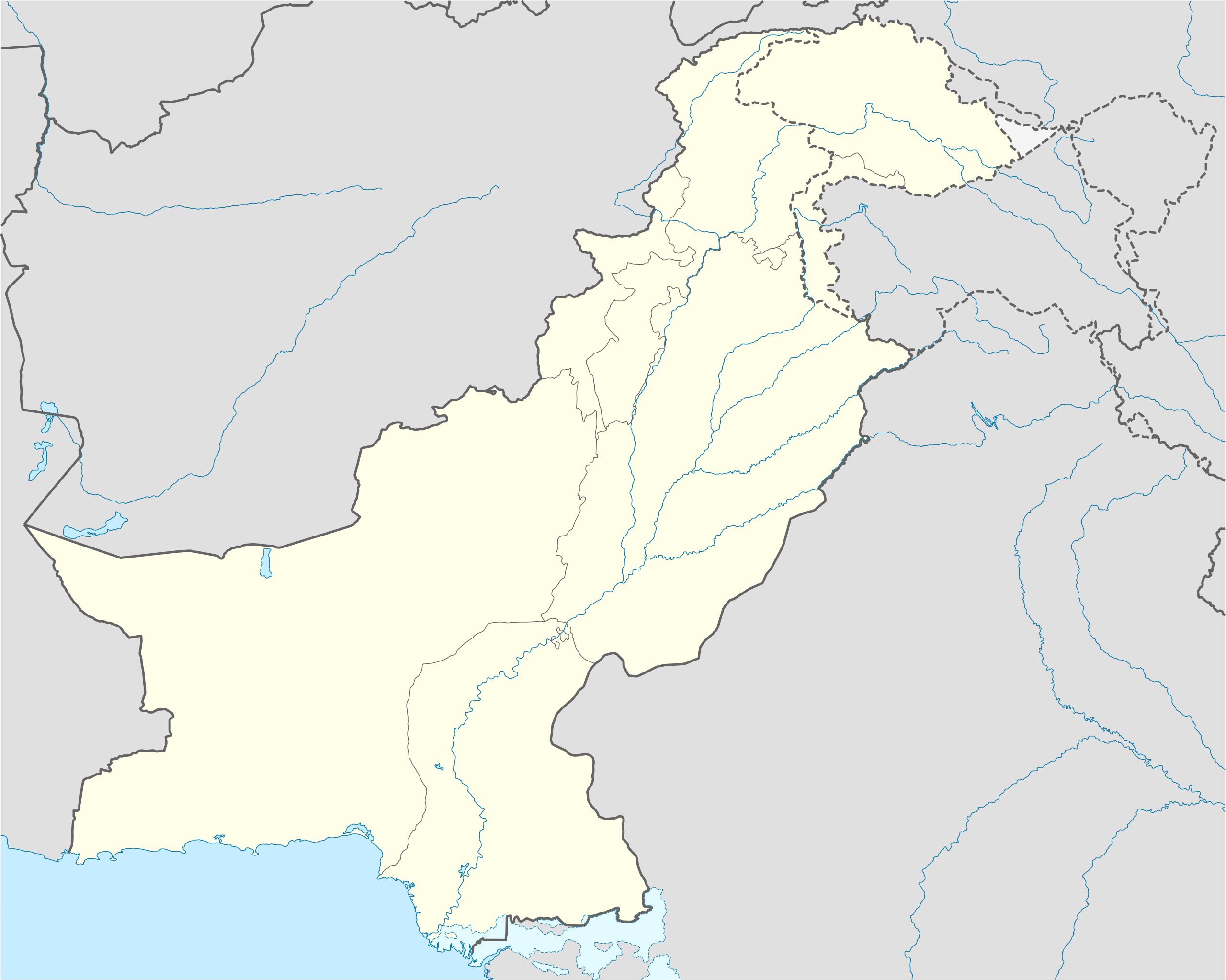 ملف:Pakistan location map.svg - المعرفة