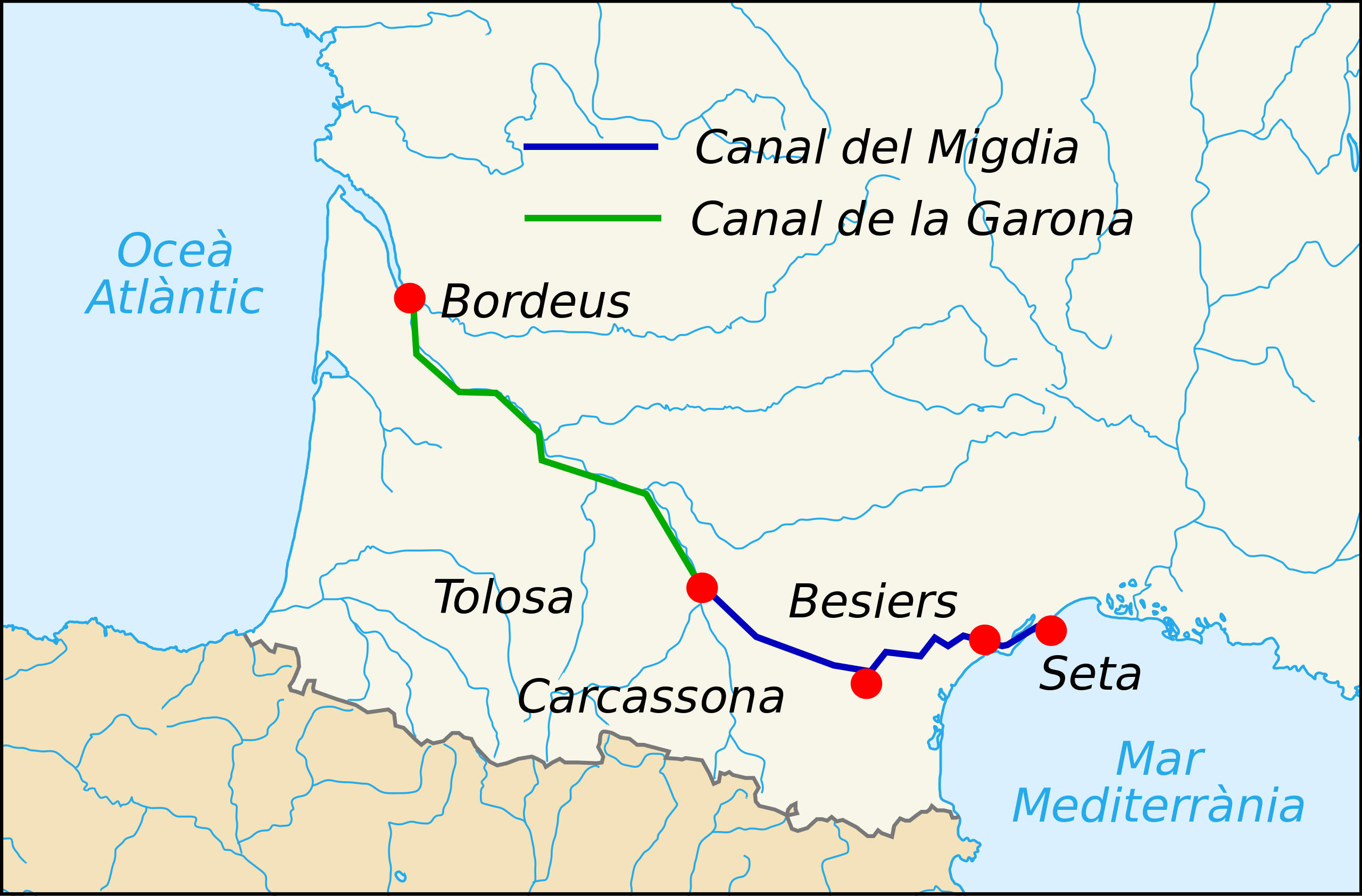 ملف:Canal du Midi map-ca.svg - المعرفة