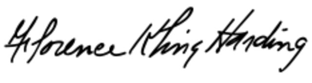 ملف:Florence Harding Signature.svg - المعرفة