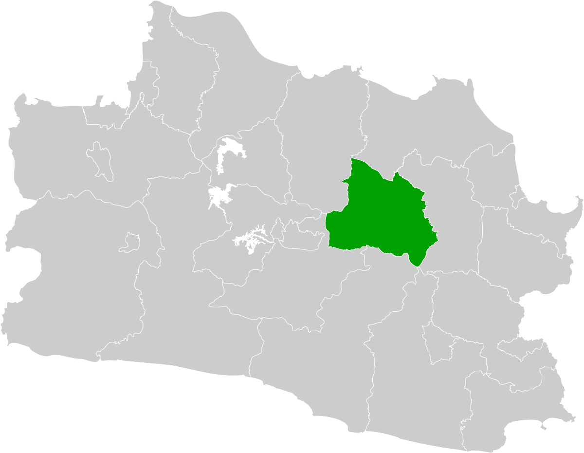 ملف:Map of West Java highlighting Sumedang Regency.svg - المعرفة