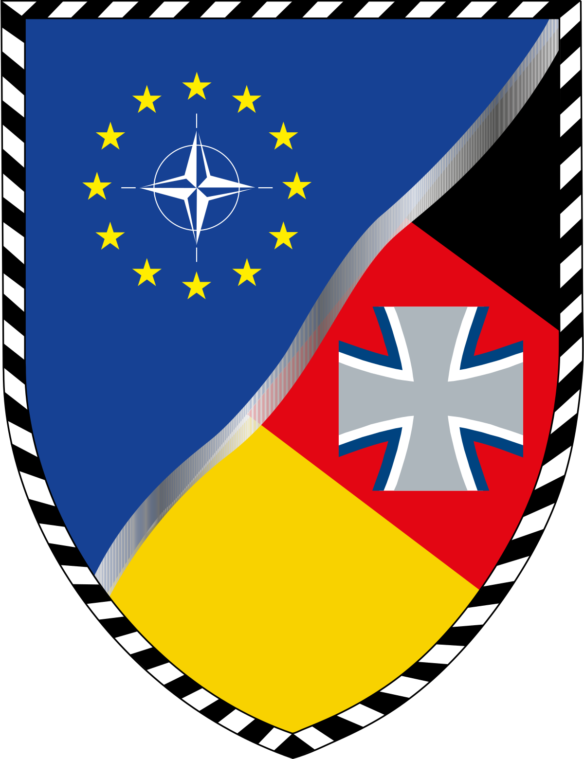 ملف:Crest Multinational Joint Headquarters Ulm.svg - المعرفة