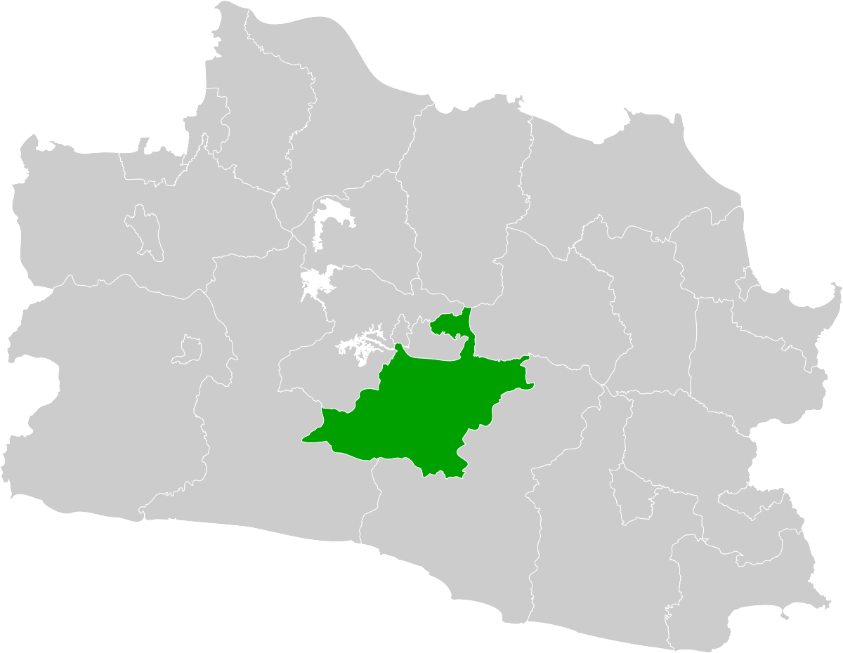 ملف:Map of West Java highlighting Bandung Regency.svg - المعرفة