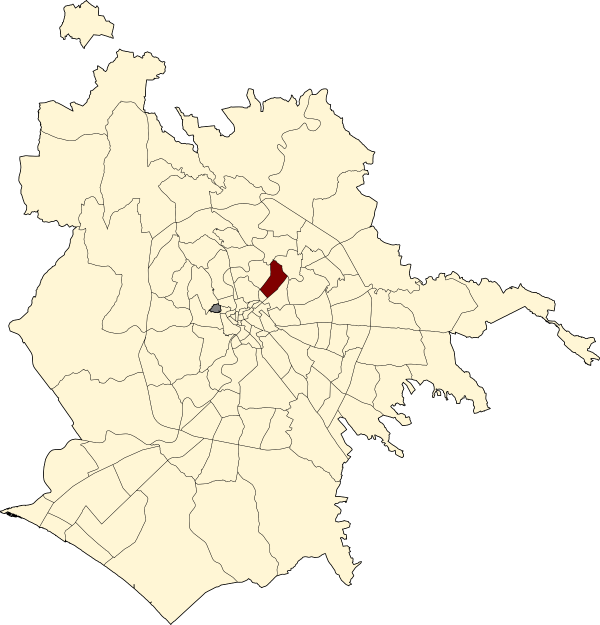 ملف:Rome subdivisions locator map - Q. XVII Trieste.svg - المعرفة