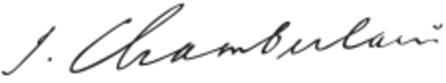 ملف:Joseph Chamberlain Signature.svg - المعرفة