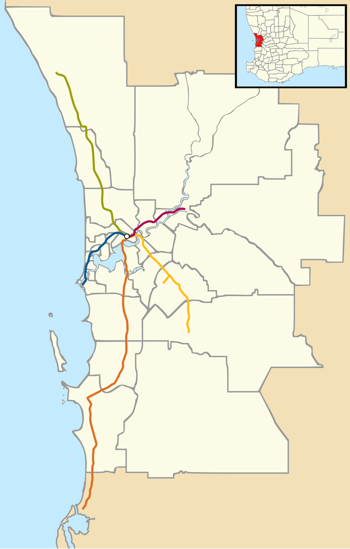 ملف:Transperth railway map.svg - المعرفة
