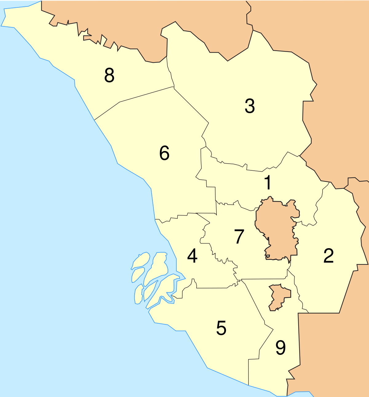 ملف:Selangor districts numbered.svg - المعرفة