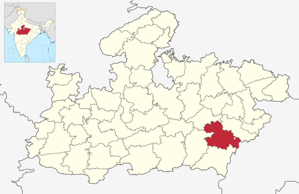 ملف:MP Mandla district map.svg - المعرفة