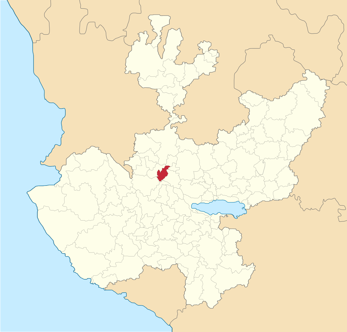 ملف:Mexico Jalisco Teuchitlan location map.svg - المعرفة