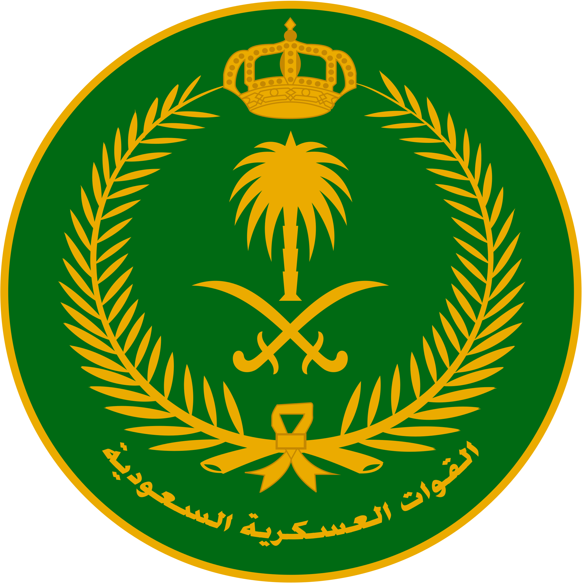 ملف:Saudi Arabian Military Forces Emblem.svg - المعرفة
