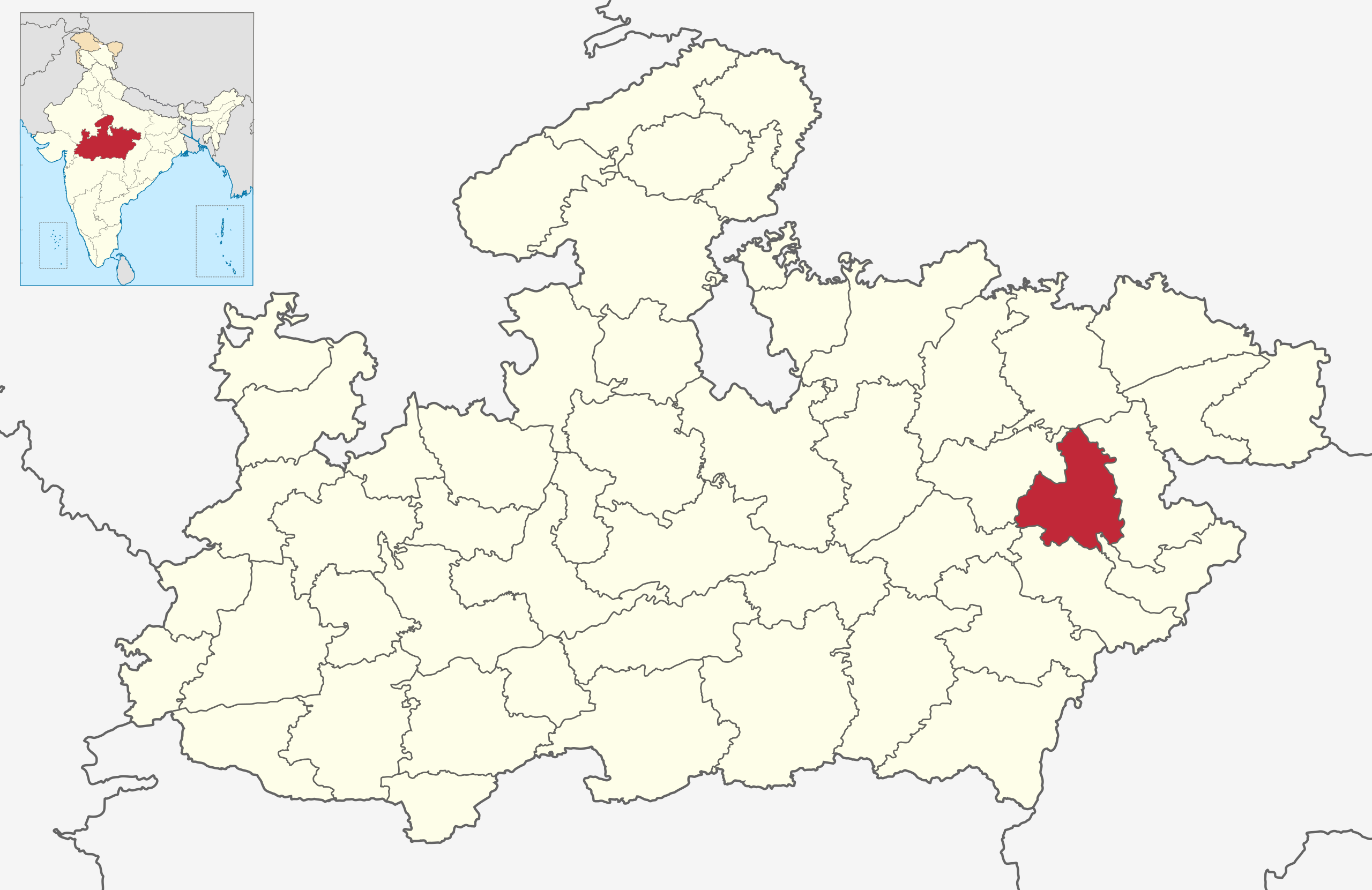 ملف:MP Umaria district map.svg - المعرفة