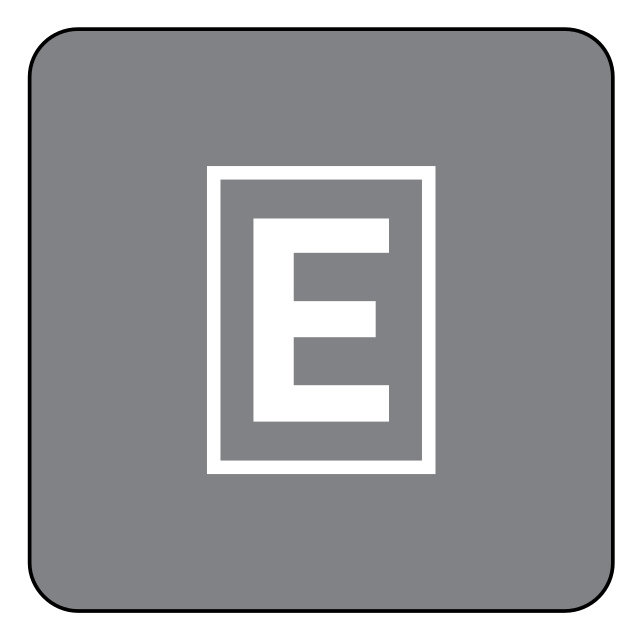 ملف:Australian Classification Exempt (E, small).svg - المعرفة