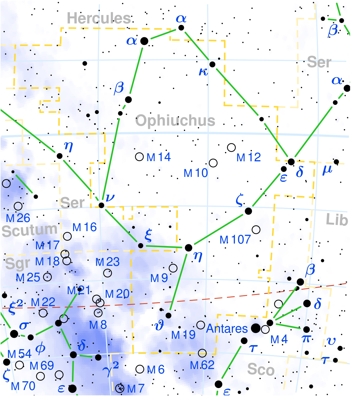 ملف:Ophiuchus constellation map.svg - المعرفة