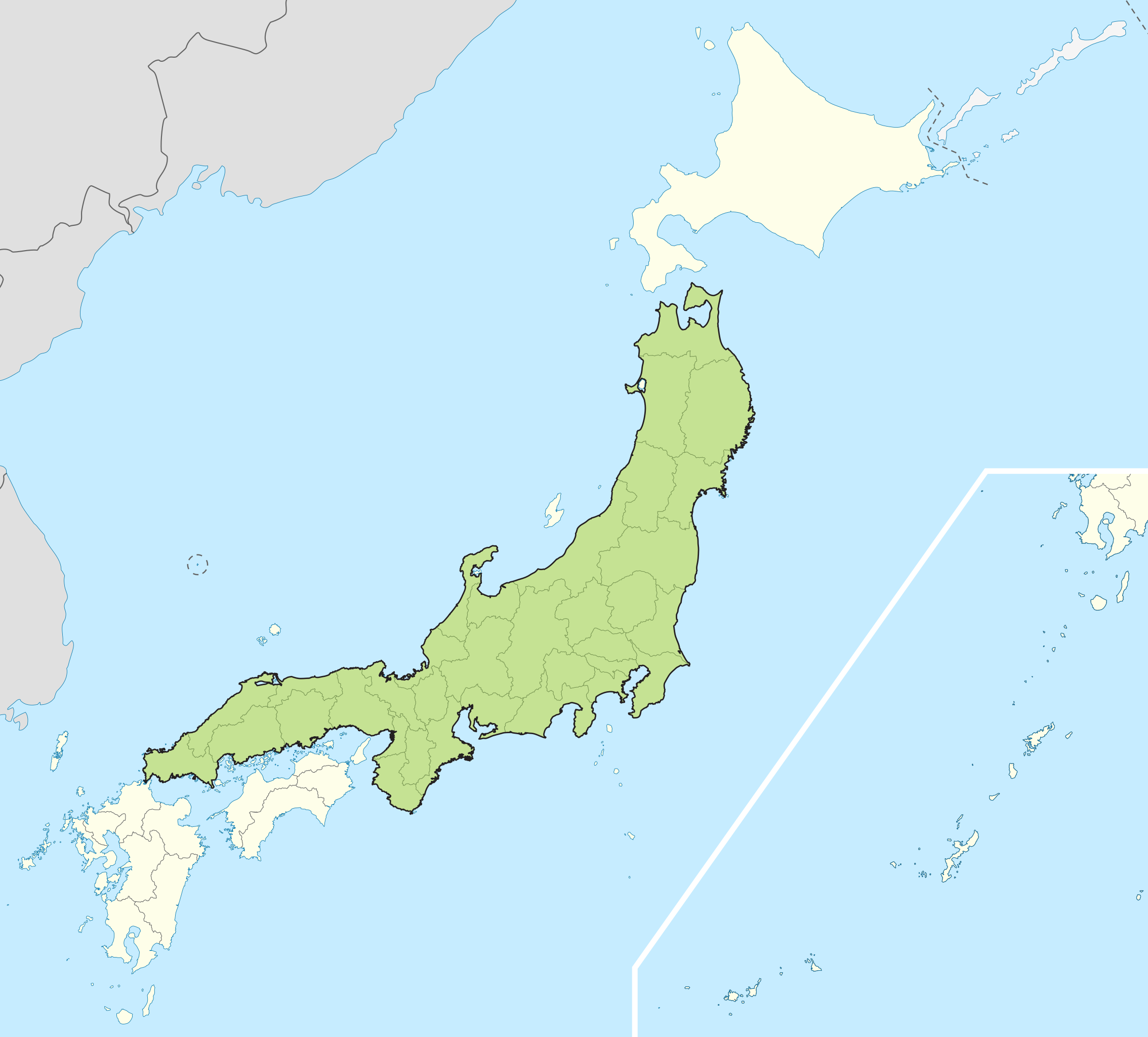 ملف:Japan honshu map.svg - المعرفة