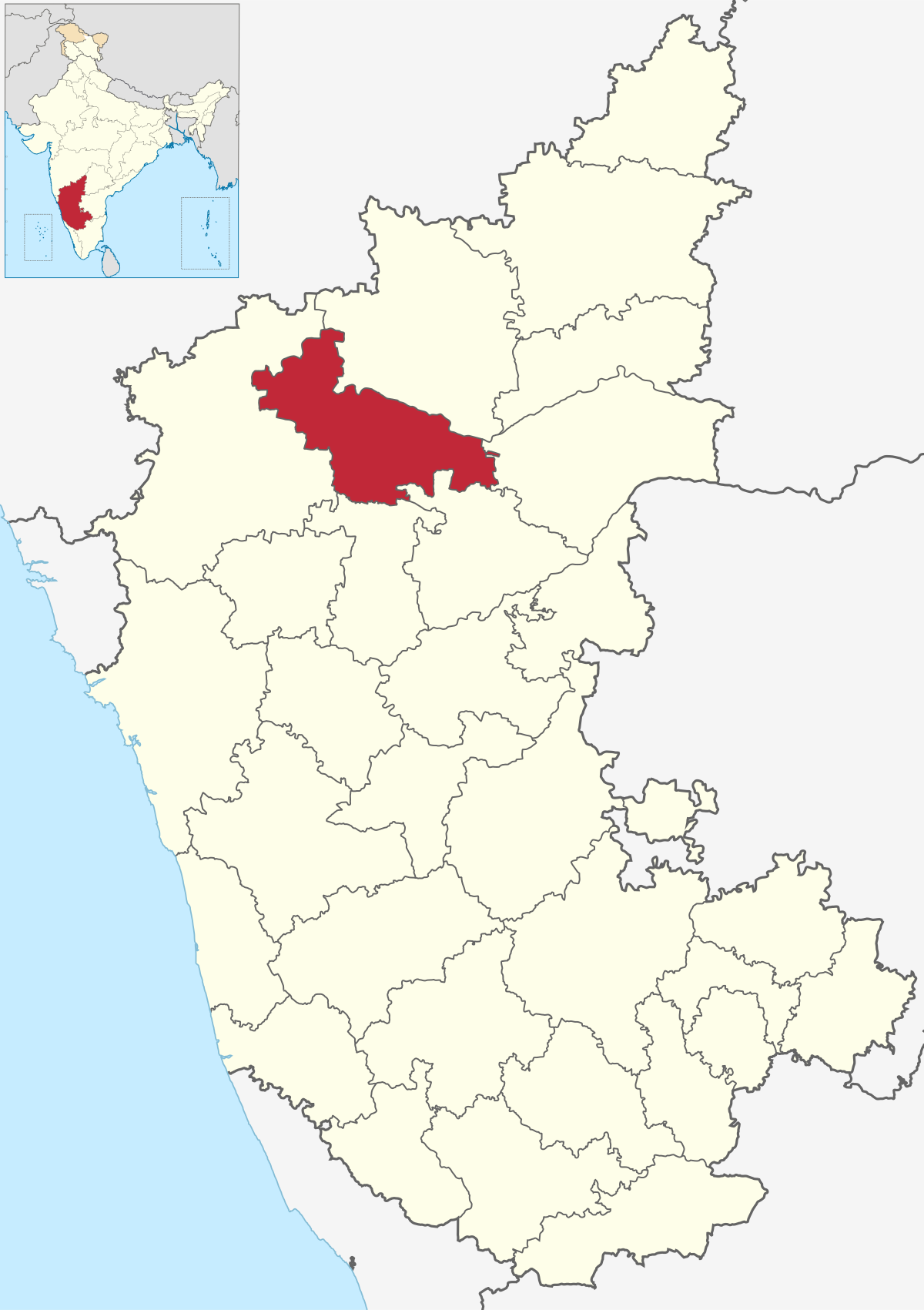 ملف:Karnataka Bagalkot locator map.svg - المعرفة