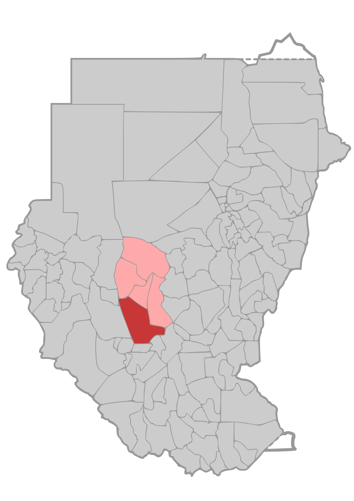 ملف:Sudan district map Abyei.svg - المعرفة