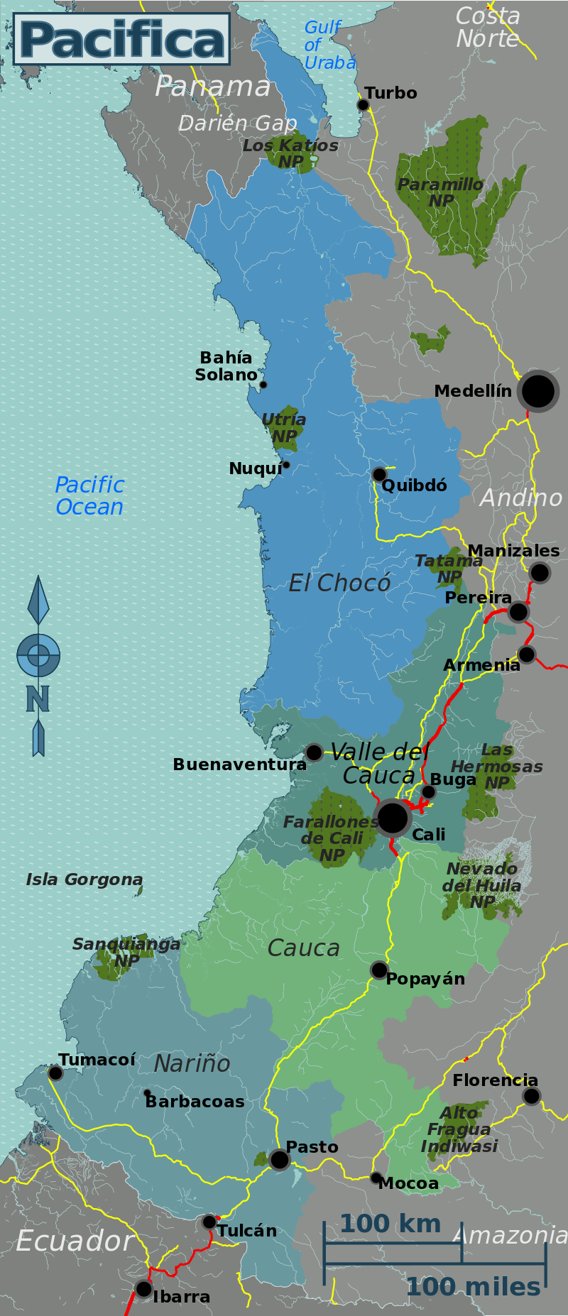 ملف:Pacifica regions map.svg - المعرفة