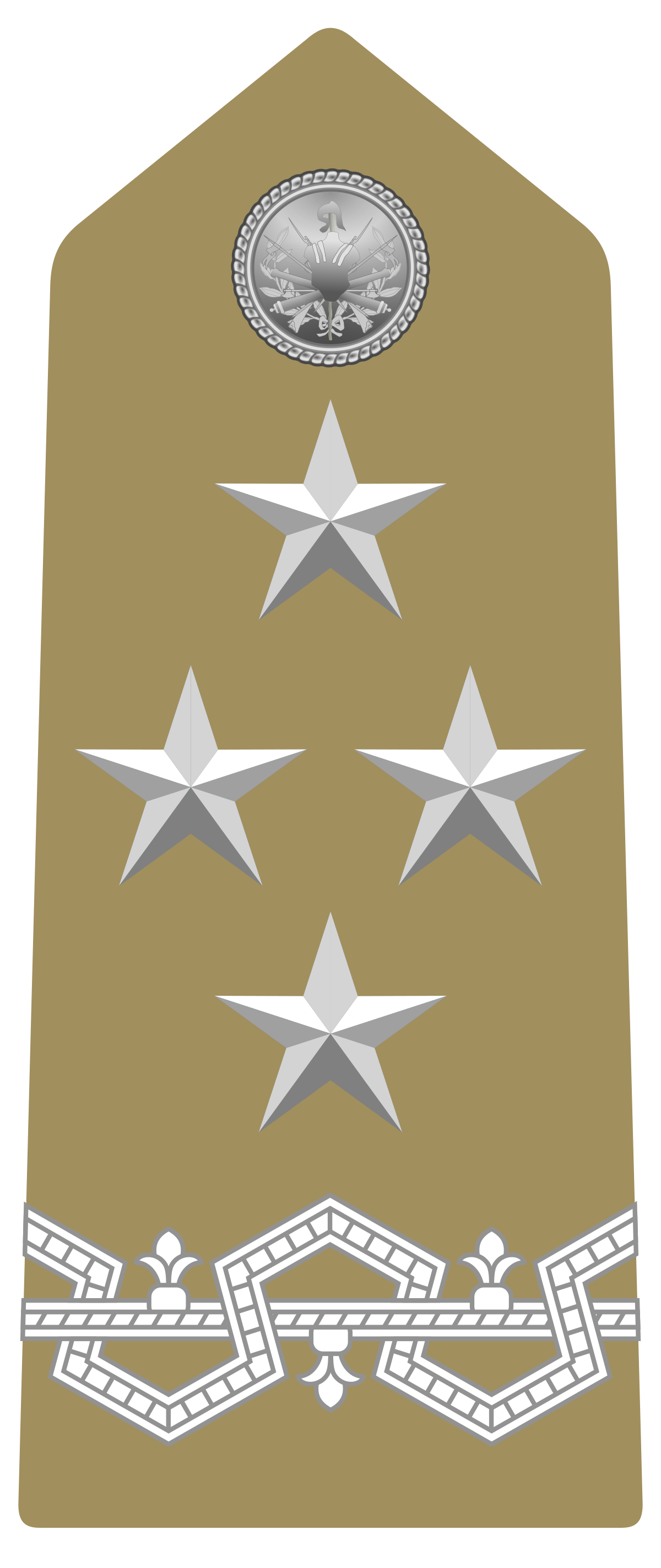 ملف:Rank insignia of generale of the Army of Italy (1973).svg - المعرفة