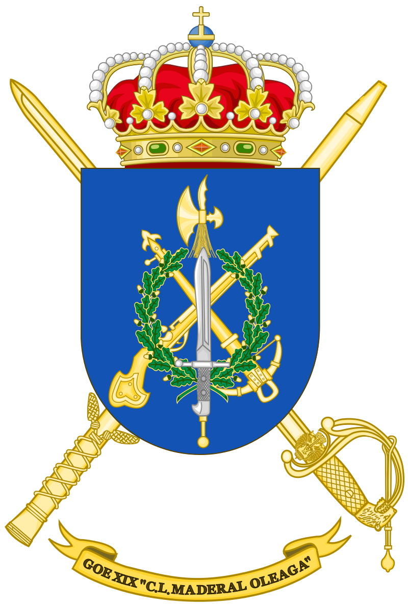 ملف:Coat of Arms of the 19th Special Operations Group Maderal Oleaga ...