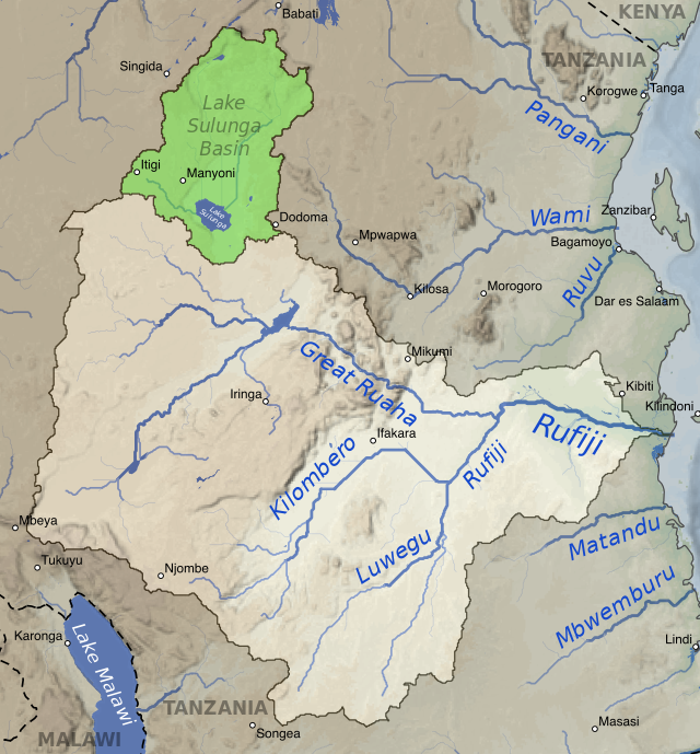 ملف:Rufiji River basin map.svg - المعرفة