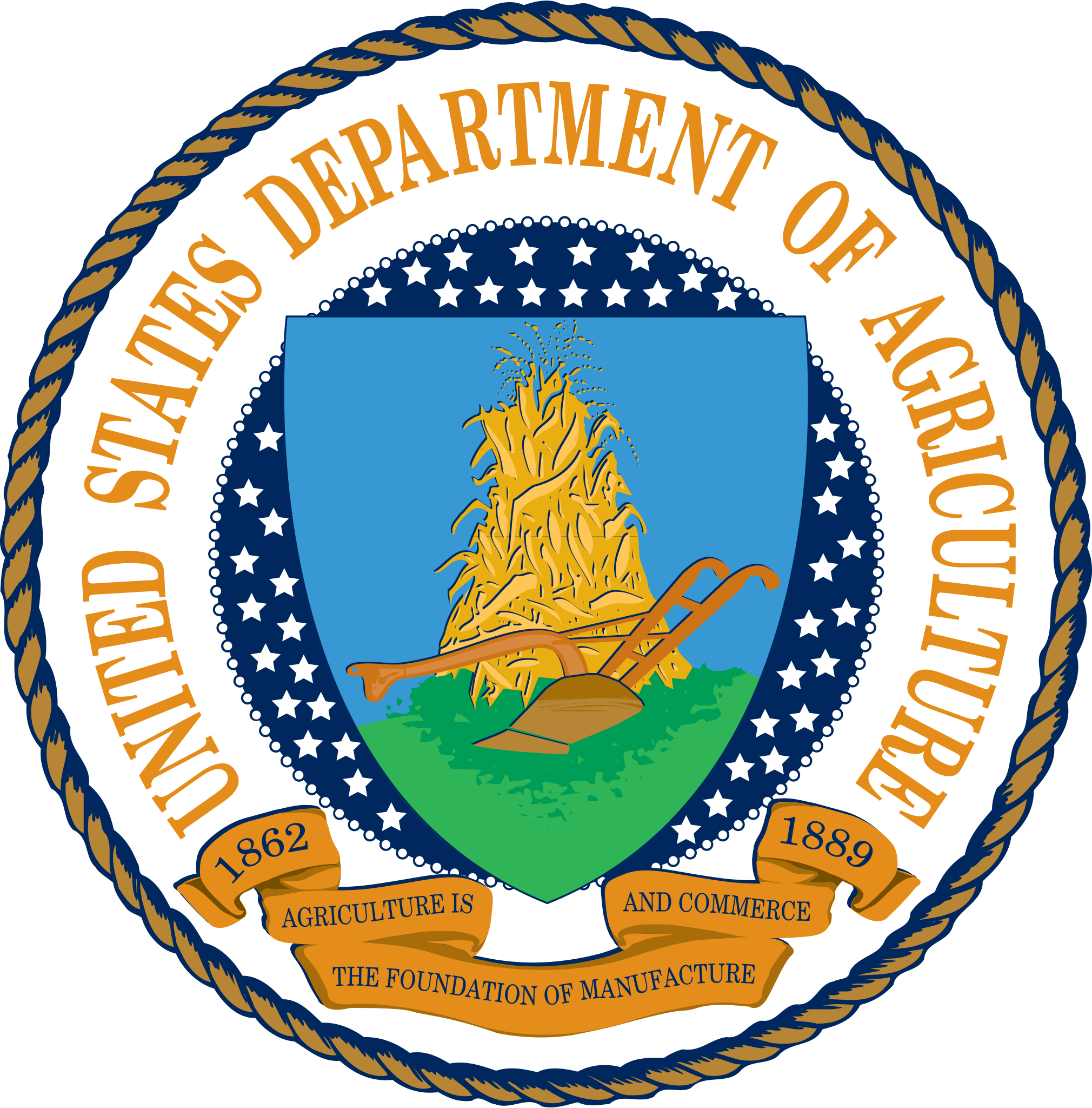 ملف:Seal of the U.S. Department of Agriculture.svg - المعرفة