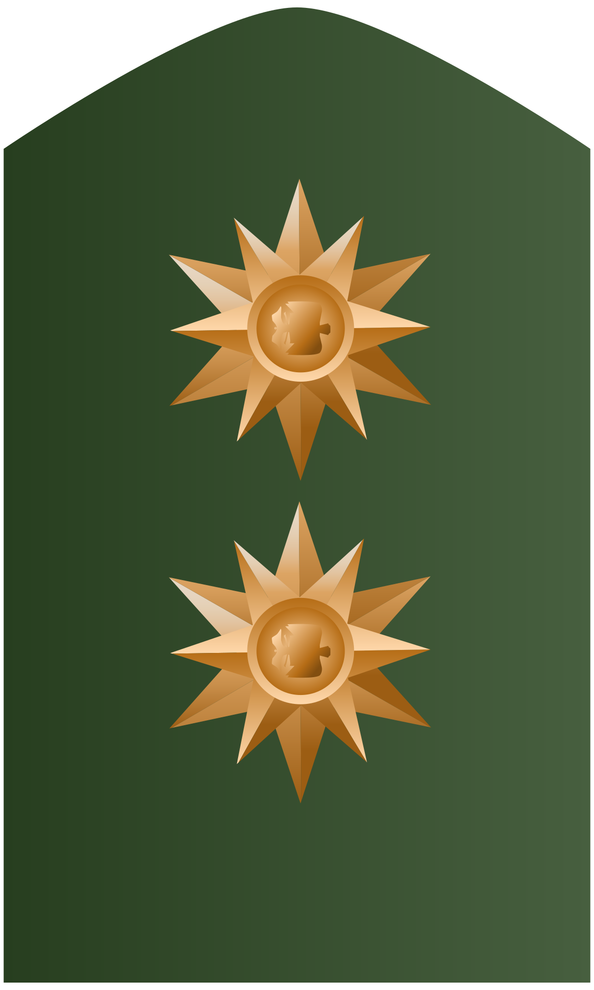 ملف:Rank insignia of mayor general of the Colombian Army.svg - المعرفة