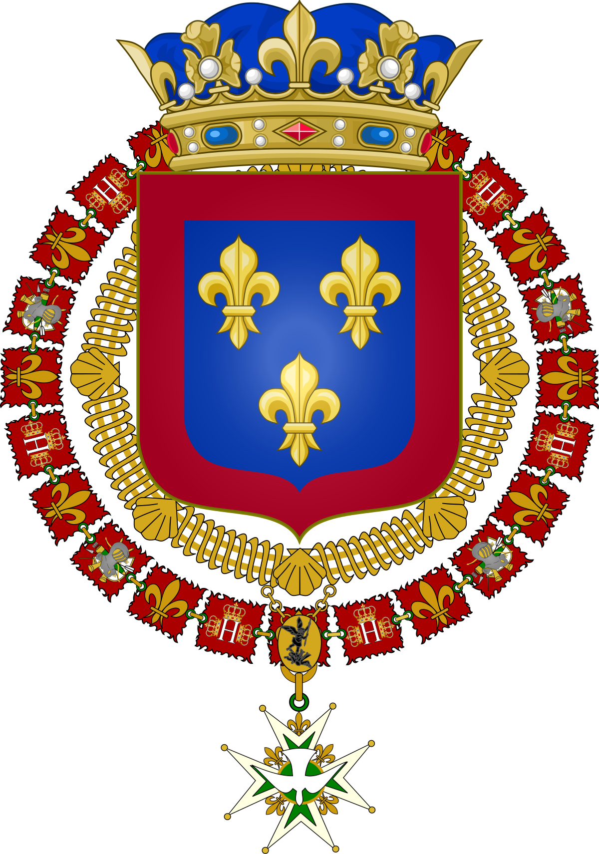 ملف:Coat of Arms of Philippe duc d'Anjou.svg - المعرفة