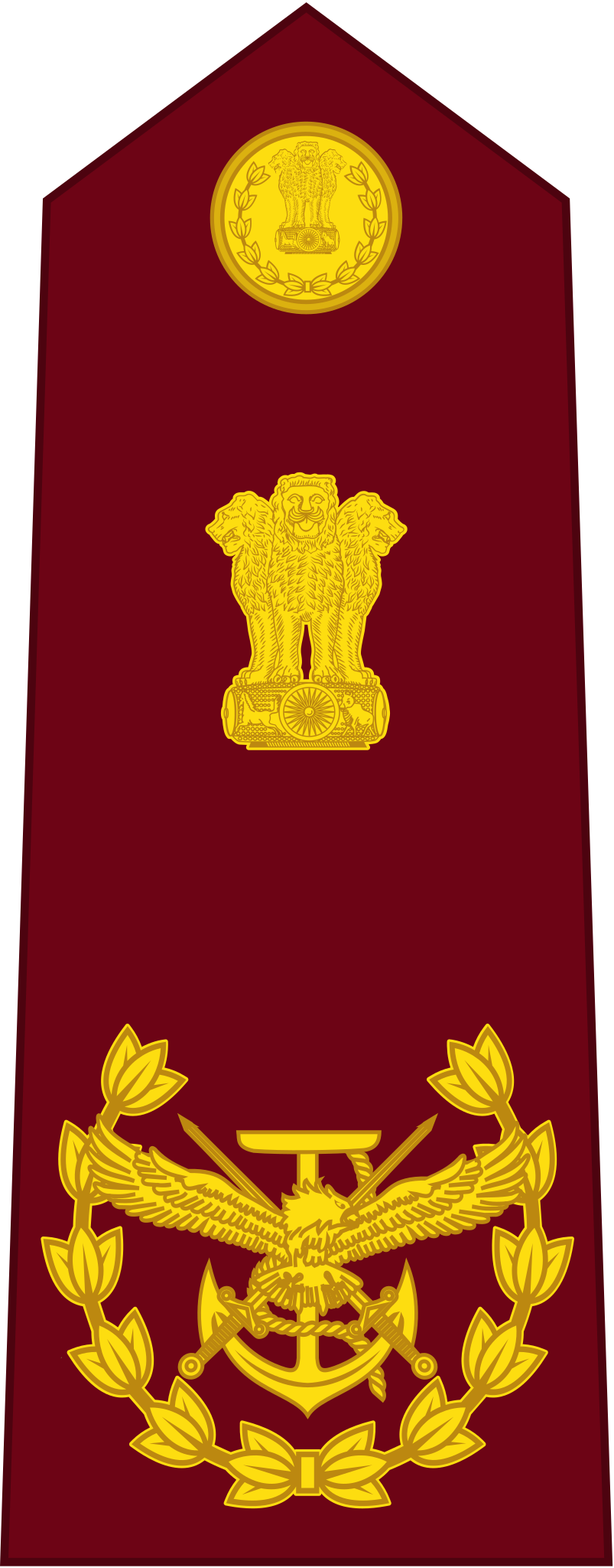 ملف:Rank insignia for India CDS.svg - المعرفة
