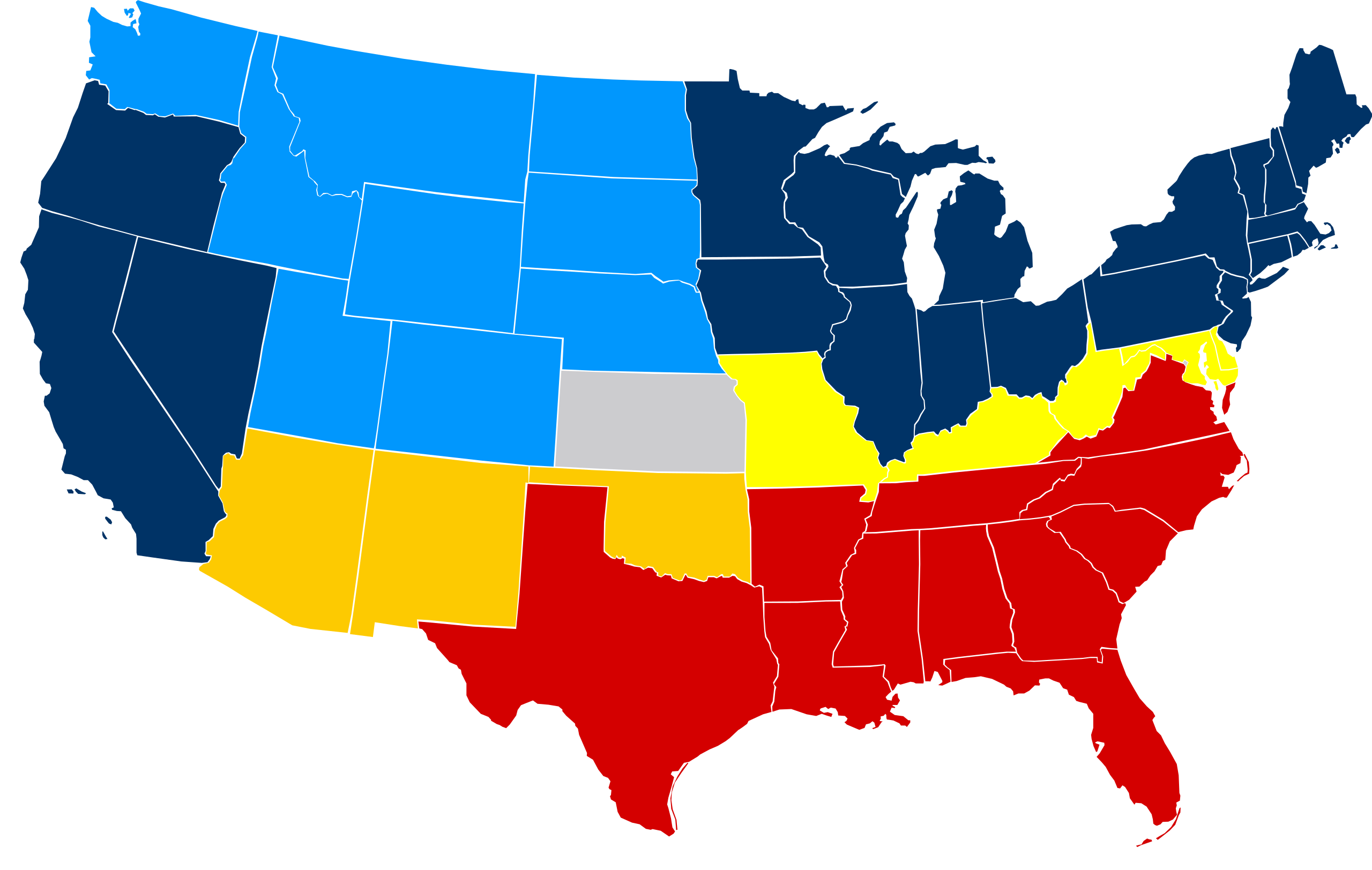 ملف:US Secession map 1865.svg - المعرفة