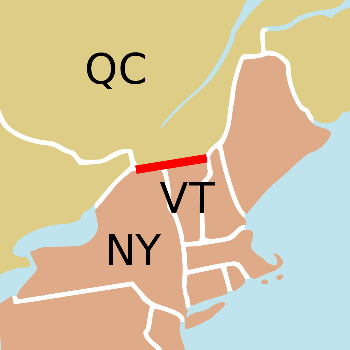 ملف:45th parallel US Canada.svg - المعرفة