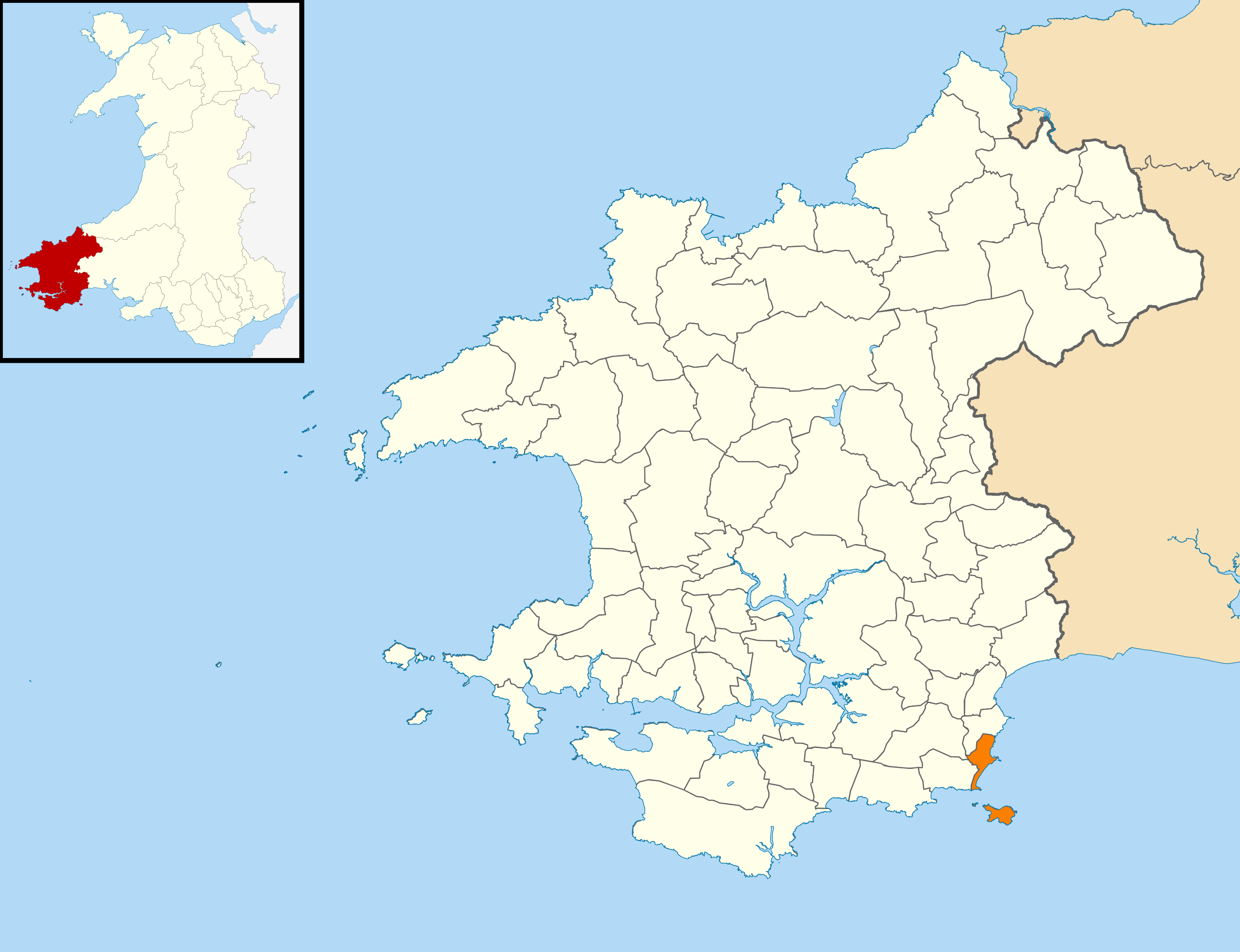 ملف:2024 Wales Pembrokeshire Community Tenby map.svg - المعرفة