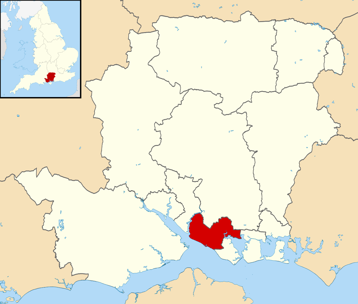 ملف:Fareham UK locator map.svg - المعرفة