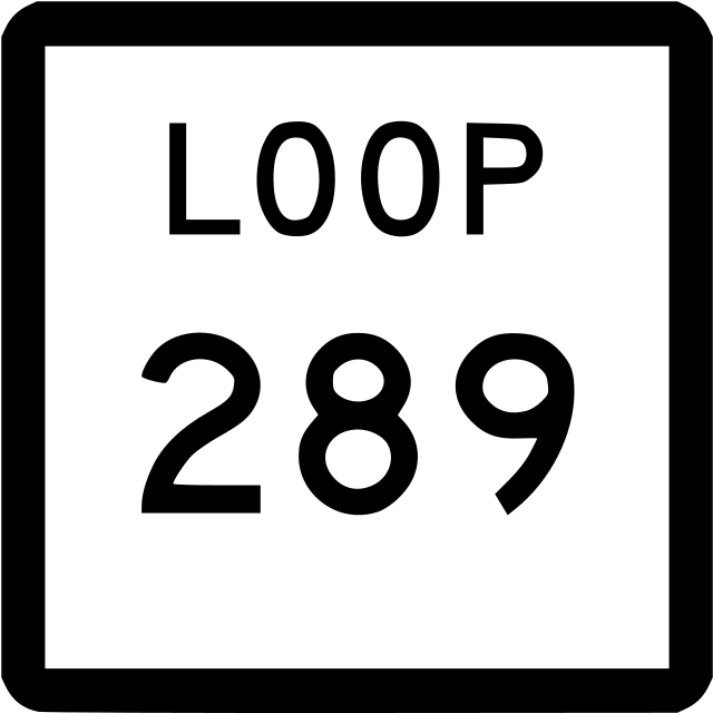 ملف:Texas Loop 289.svg - المعرفة