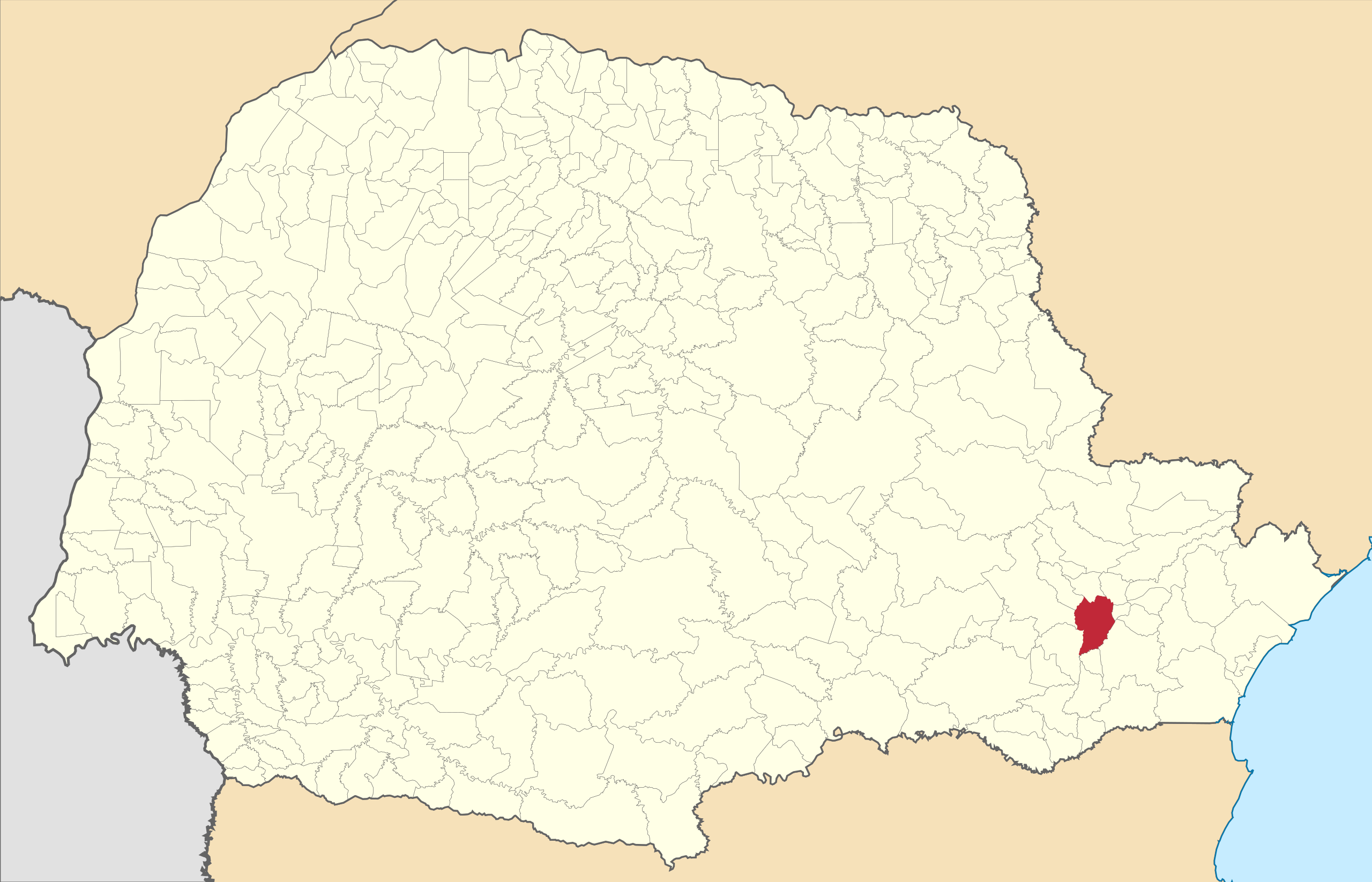 ملف:Brazil Parana Curitiba location map.svg - المعرفة