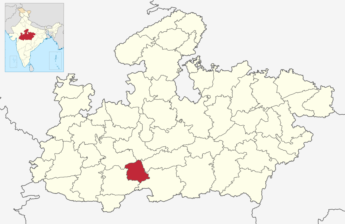 ملف:MP Harda district map.svg - المعرفة