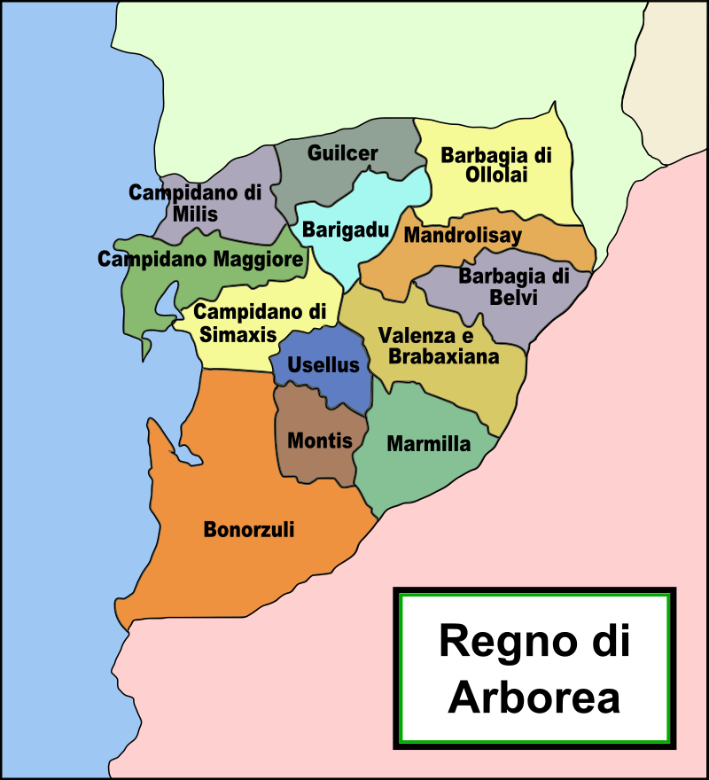 ملف:Giudicato di Arborea 2.svg - المعرفة