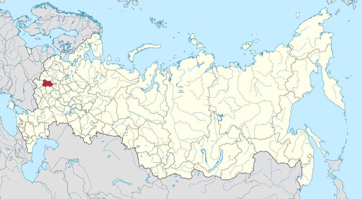 ملف:Map of Russia - Kaluga Oblast.svg - المعرفة