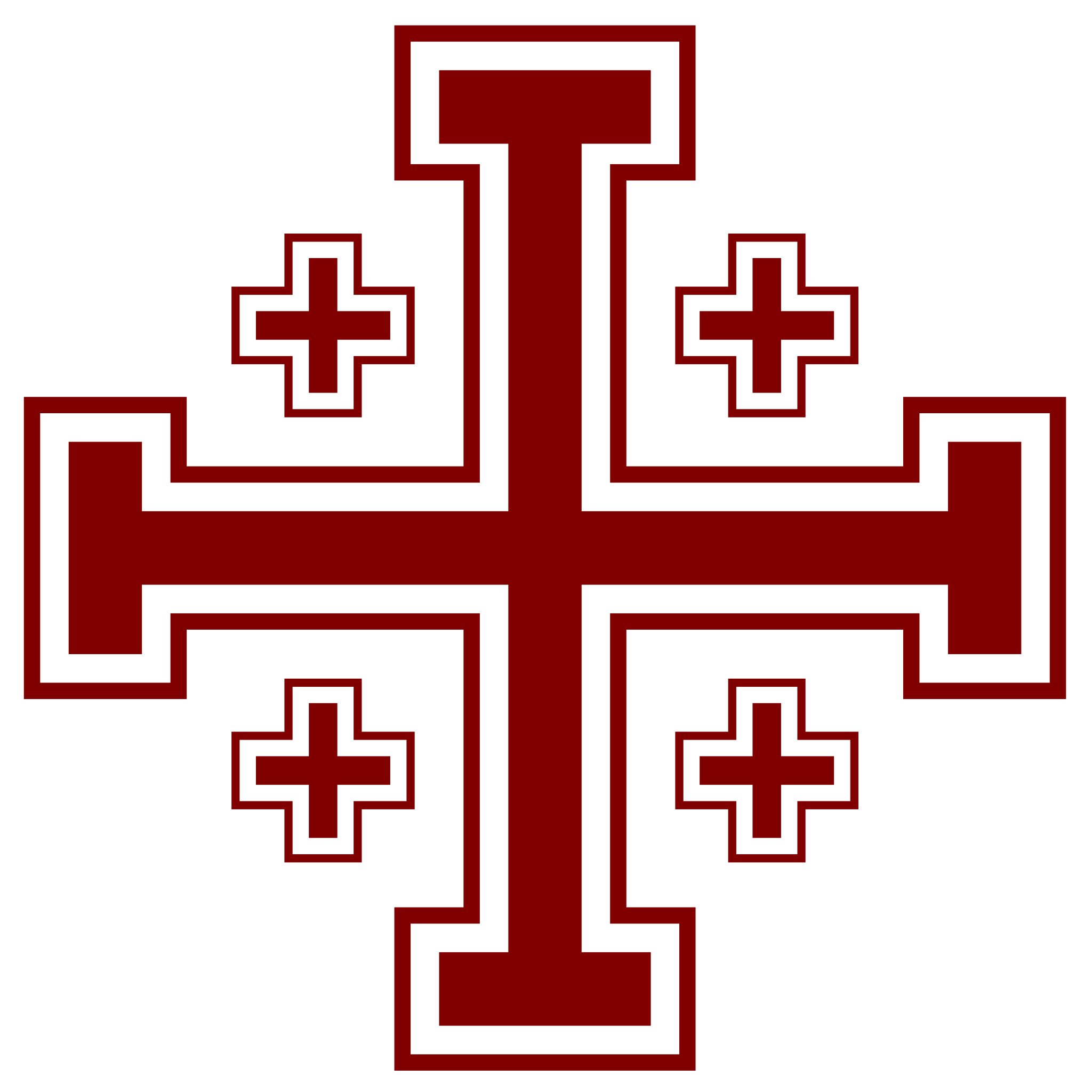 ملف:Jerusalem Cross.svg - المعرفة
