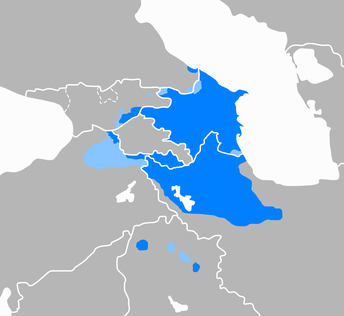 ملف:Map of the Azerbaijani language.svg - المعرفة