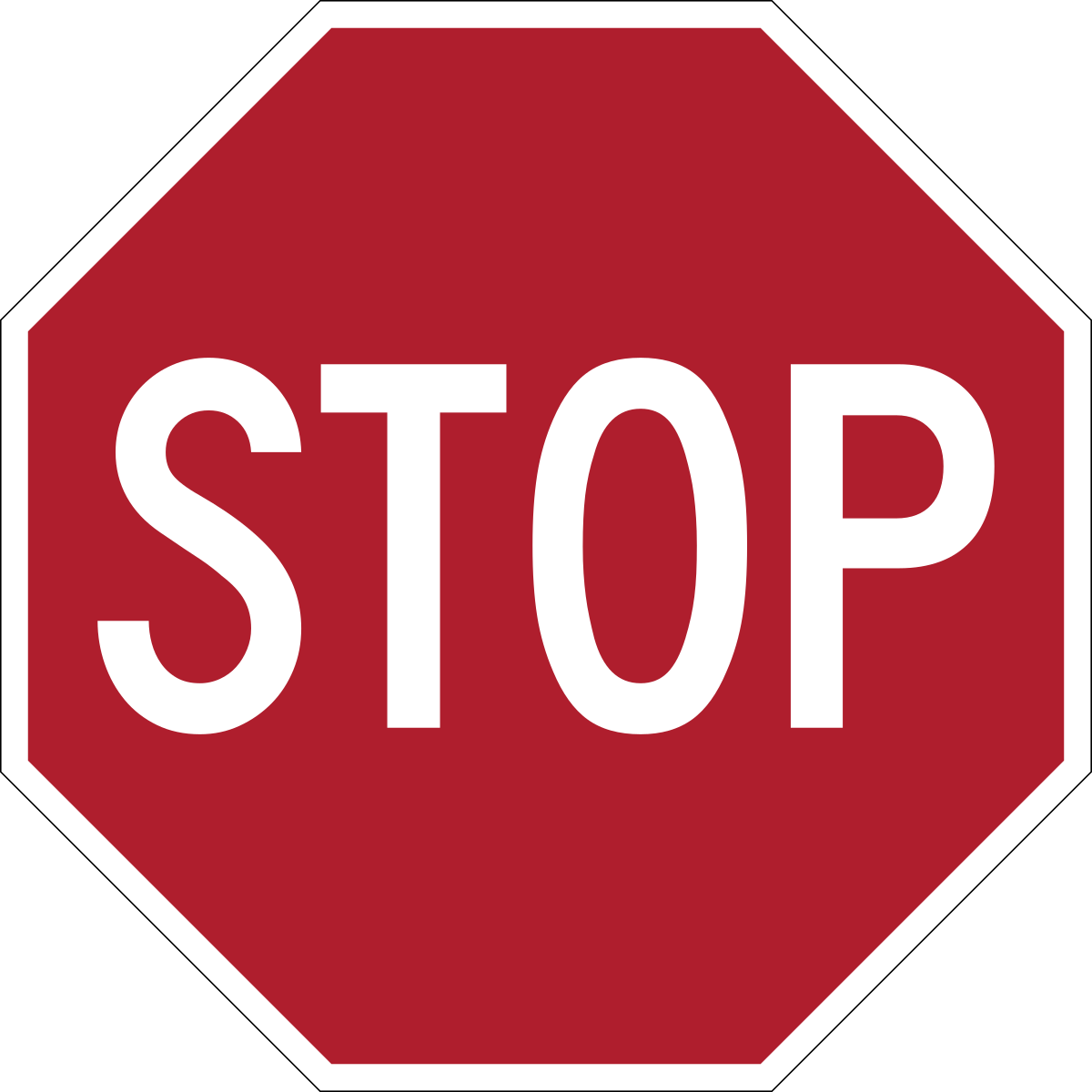 ملف:Stop sign MUTCD.svg - المعرفة